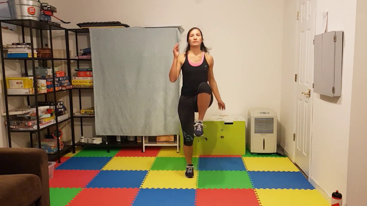 High Intensity Tabata HIIT workout - glutes - plank - stretching - YouTube