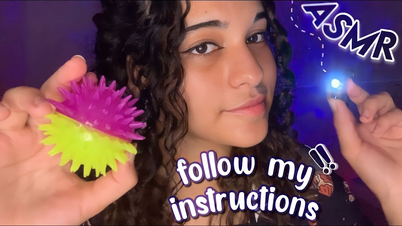 ASMR, mas você PRECISA seguir as minhas instruções! - YouTube
