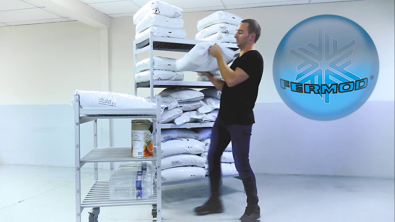 Fermod shelving with weight - YouTube