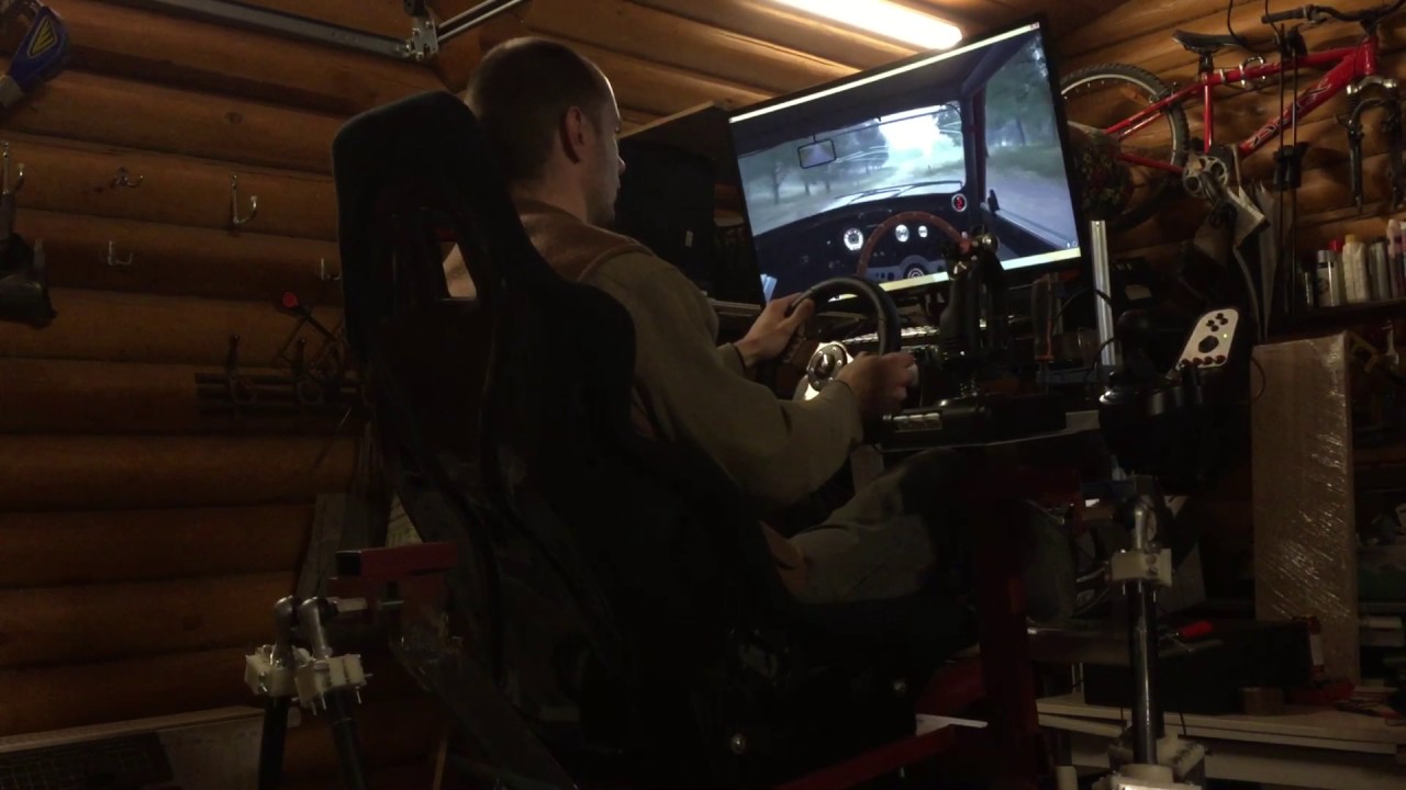 DIY 6DOF -- Dirt rally first ride - YouTube