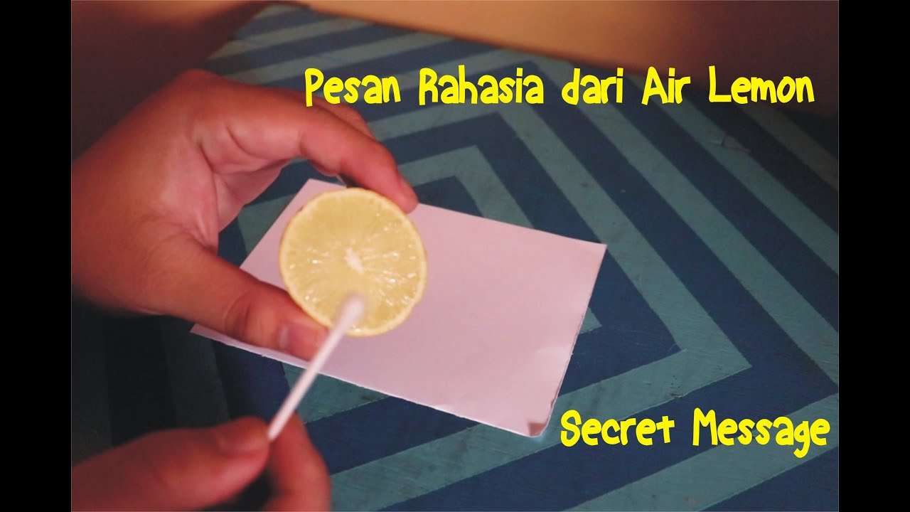KEREN!!! Eksperimen Membuat Pesan Rahasia menggunakan Air Lemon ...