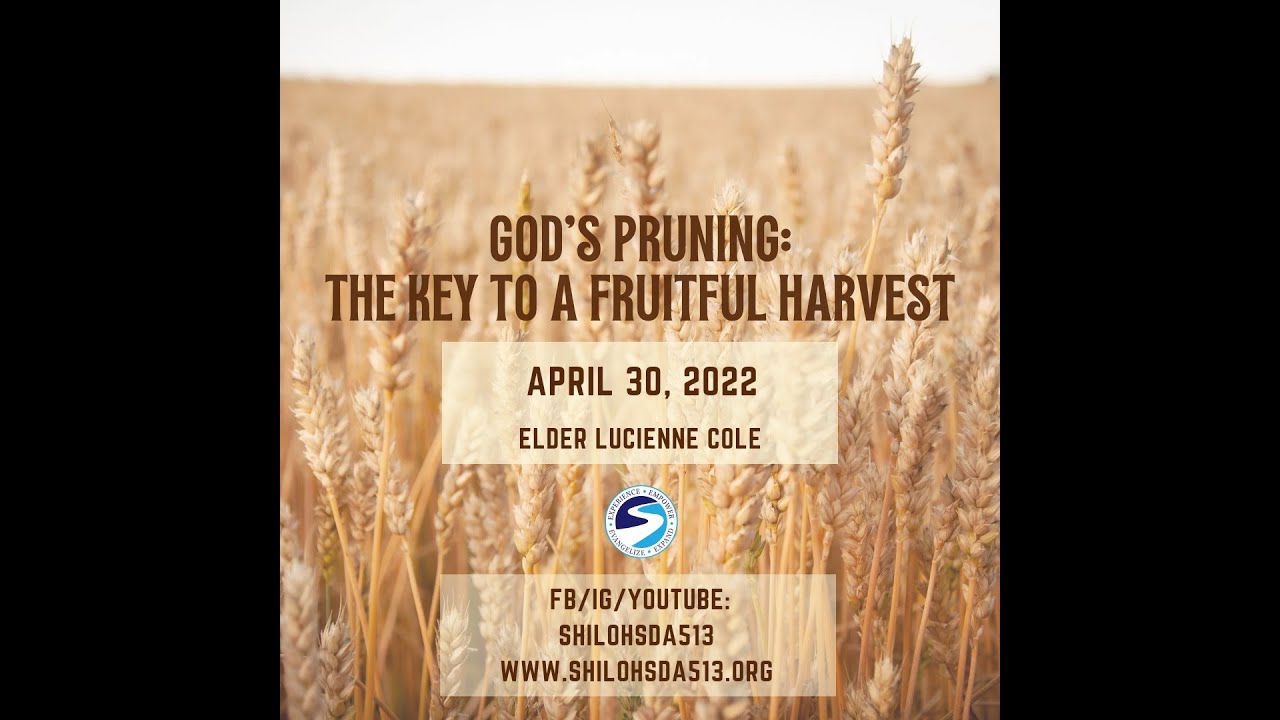 "God's Pruning: The Key to a Fruitful Harvest" ~ Elder Lucienne Cole ...