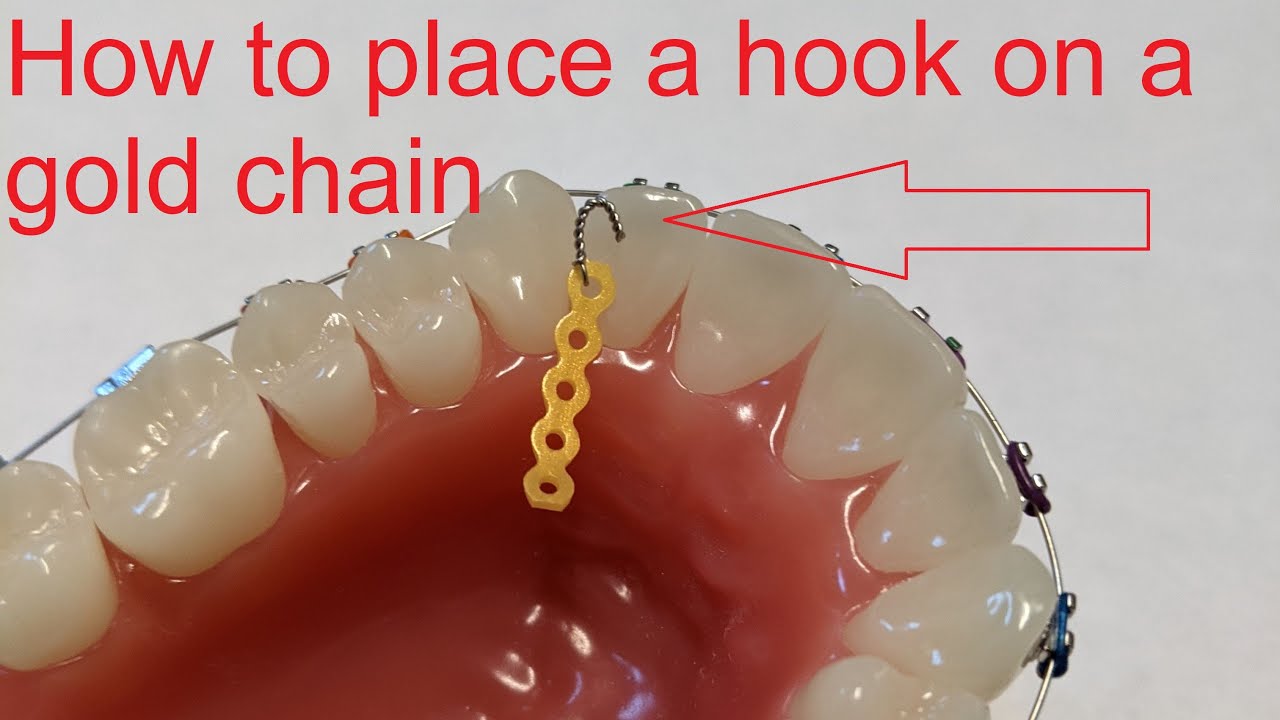 How to place a hook on a gold chain - YouTube