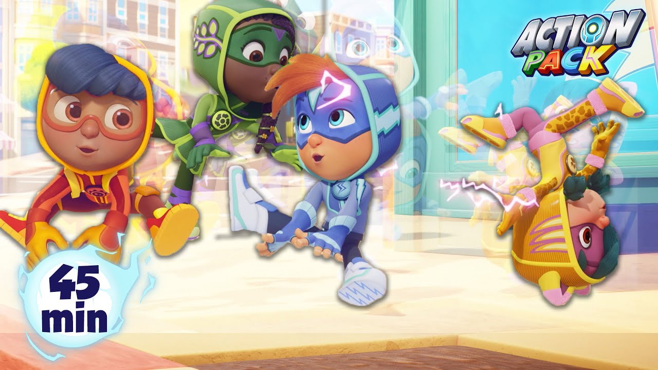 Superhero Malfunction⚡ Action Pack | Action Cartoon for Kids | 1 HOUR ...