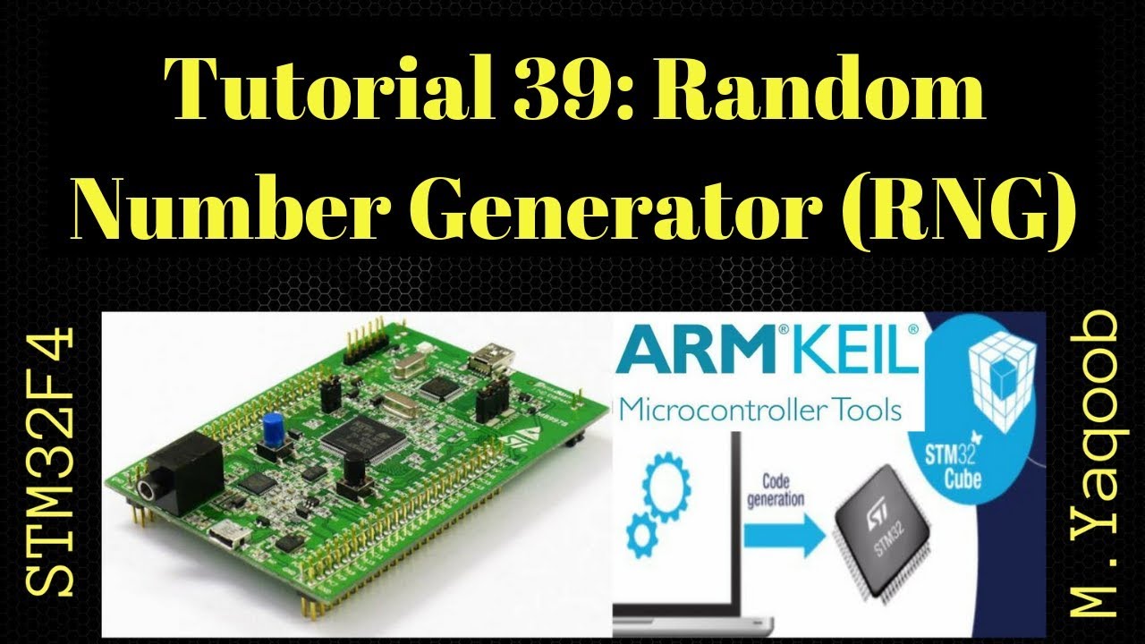 STM32F4 Discovery board - Keil 5 IDE with CubeMX: Tutorial 39 - Random Number Generator (RNG ...