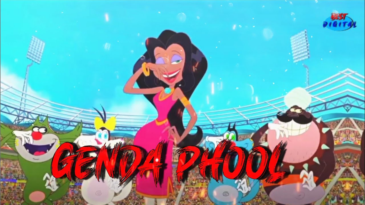 Badshah Genda phool | FT Oggy | in Hindi | Oggy and cockroach video ...