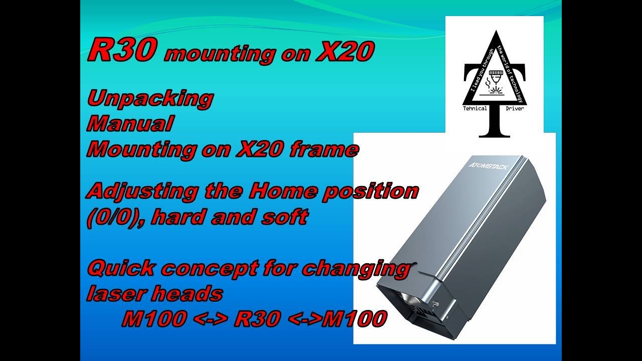 R30 monting on X20 - YouTube