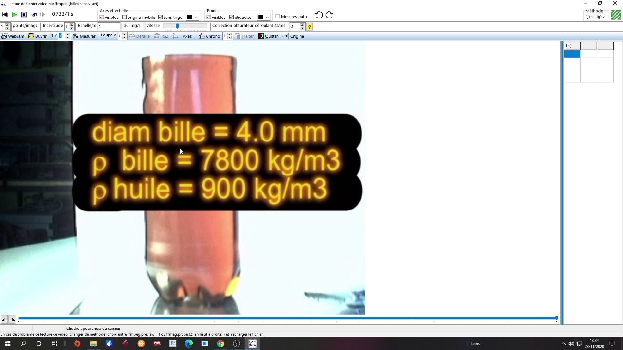 TP Chute dans un fluide avec ancienne version pour palier au problème ...