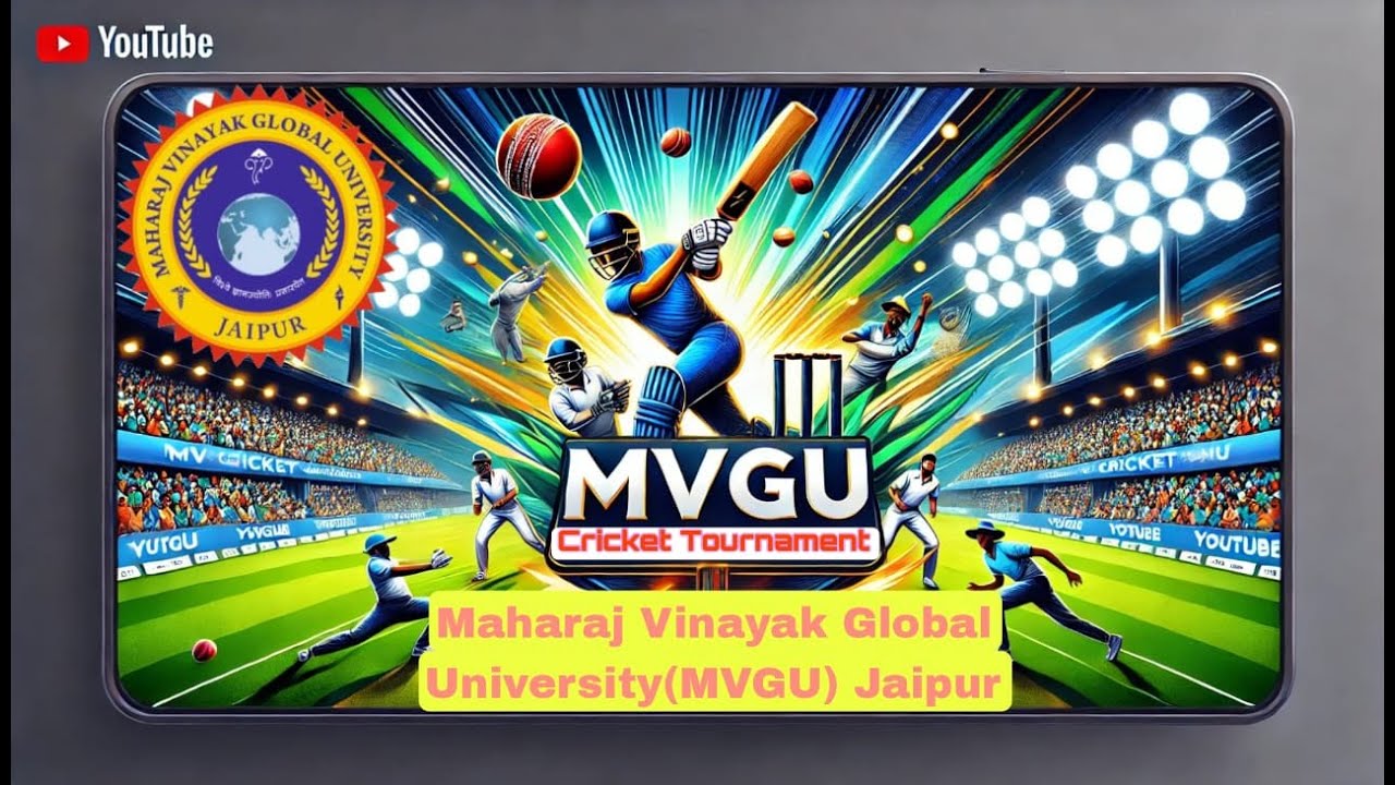 🔴LIVE : Maharaj Vinayak Global University(MVGU) Cricket Tournament - YouTube