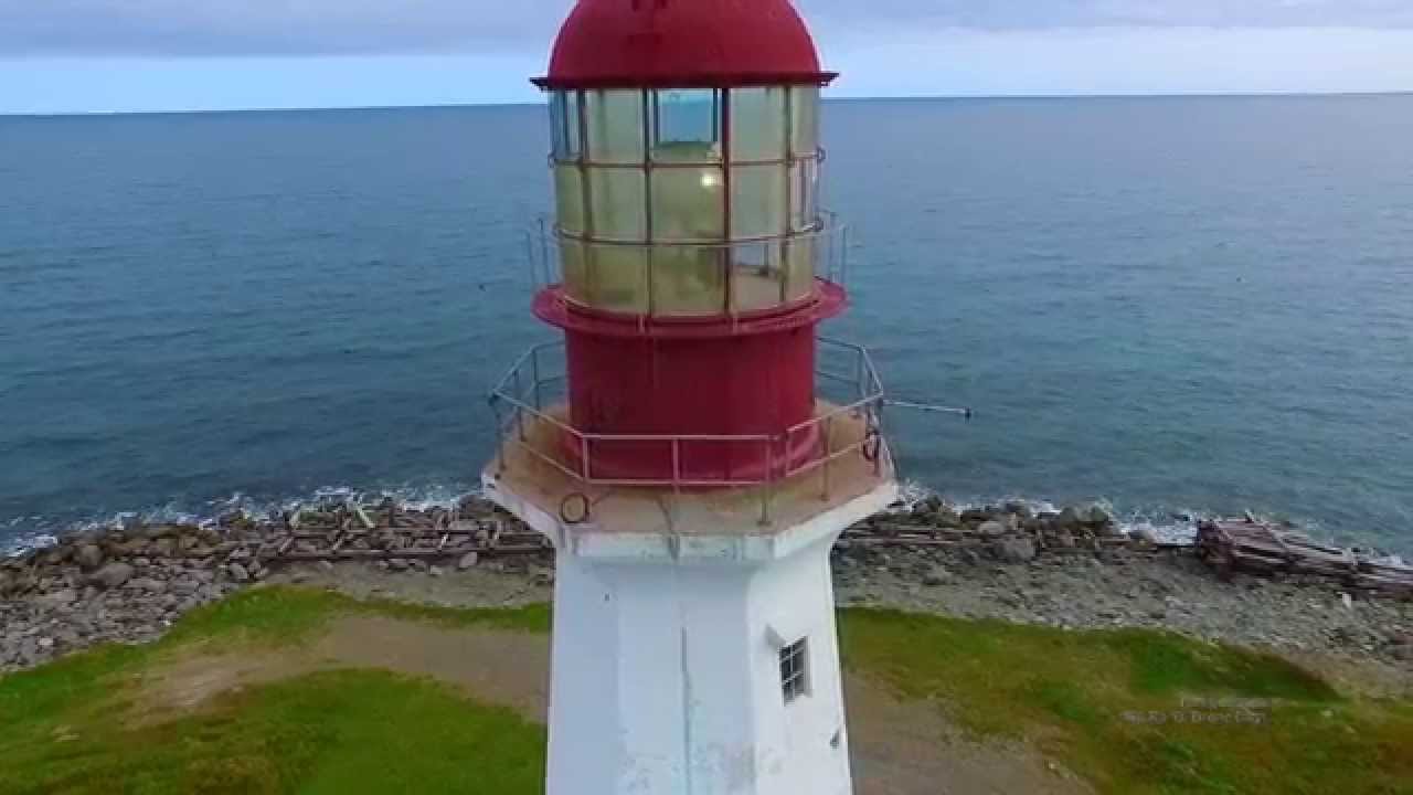 Low Point Lighthouse, Nova Scotia, Canada, via DJI Phantom 3 drone (# ...