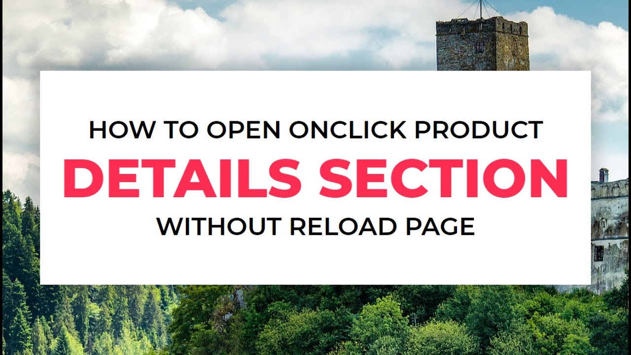 How To Open Product Box Details Without Page Reload | How To Make ...