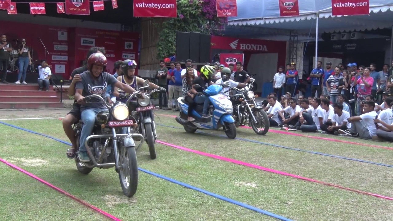 Vatvatey Motorcycle Slow Race Nepal यस्तो पनि खेल ? - YouTube