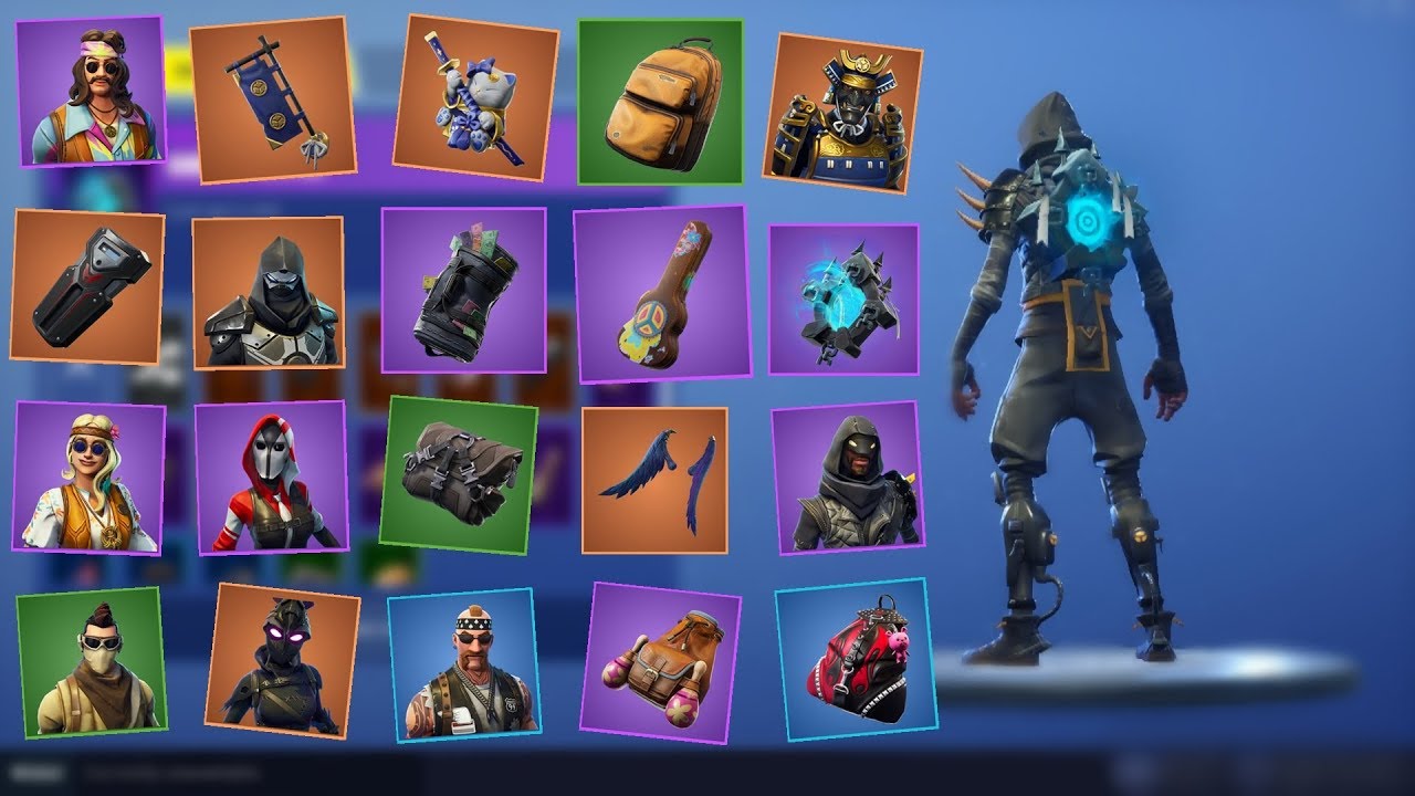 Fortnite - All v5.3 Skins + Back Blings! (Road Trip, Ghost Portal ...