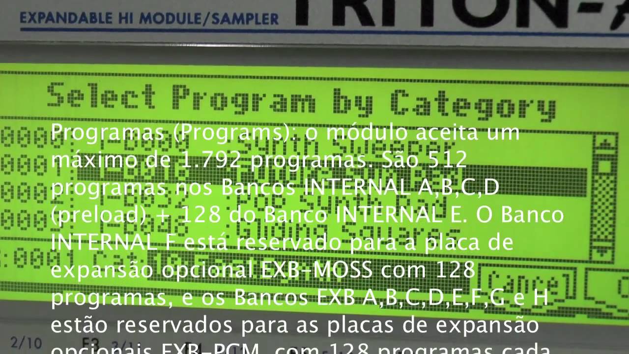 KORG TRITON RACK DEMO TECLACENTER - YouTube