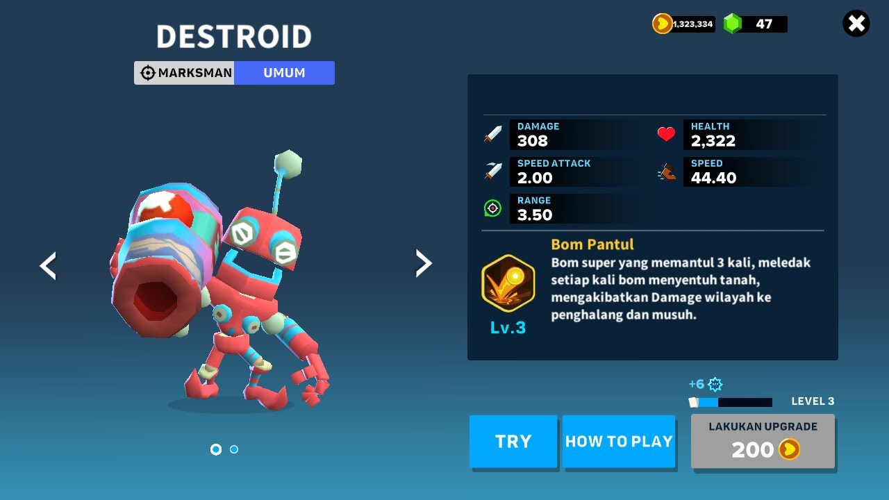 Heroes Strike Offline "HERO DESTROID" - YouTube