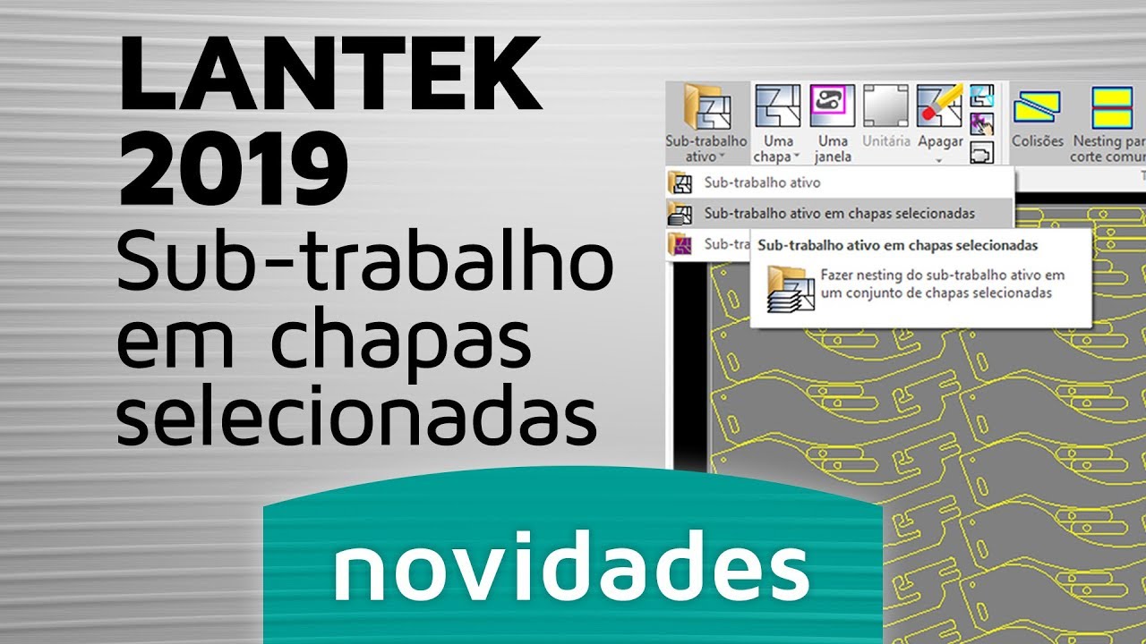2019 LANTEK Nesting em chapas pré-selecionadas - YouTube