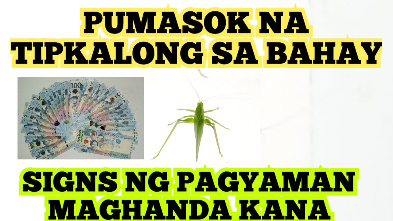 PUMASOK NA TIPKALONG SA BAHAY SIGNS NG PAGYAMAN MAGHANDA KANA ...
