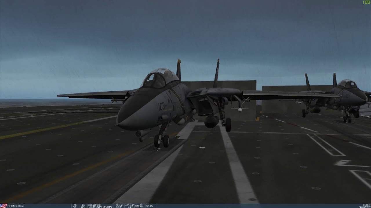 DCS F14 Tomcat Carrier Ops: Tornado Strike Escort - YouTube