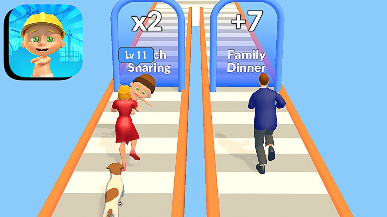 Parents Run - All Levels Gameplay Android,ios (Levels 1-4) - YouTube