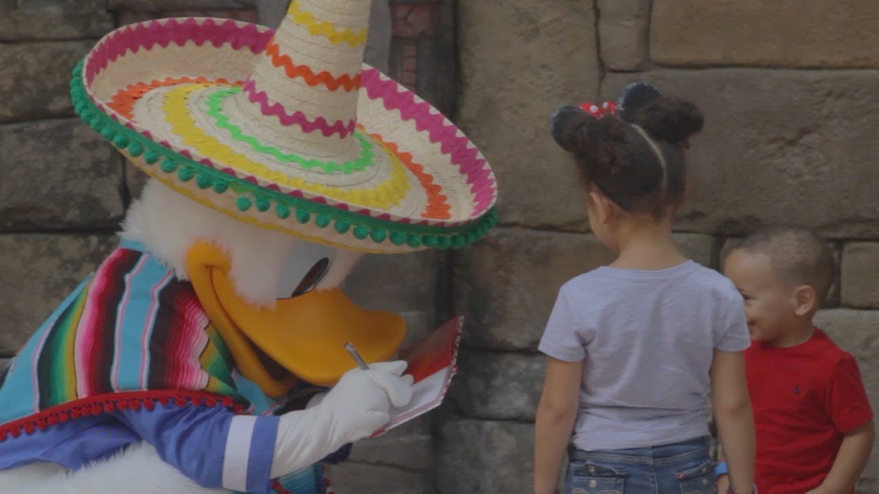 Meet Donald Duck in Mexico, Epcot, Walt Disney World Resort - YouTube