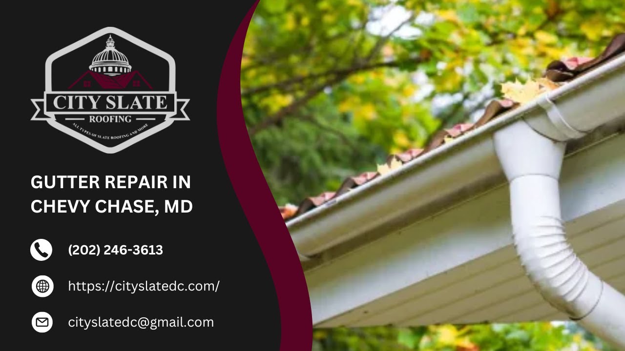 Gutter Repair in Chevy Chase, MD | City Slate Roofing - YouTube
