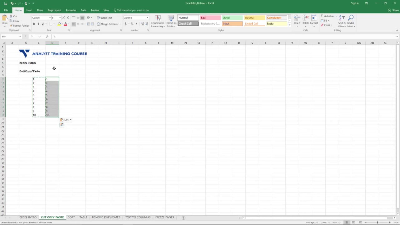 How To Copy And Paste Data In Excel YouTube How To Copy And Paste Data In Excel YouTube