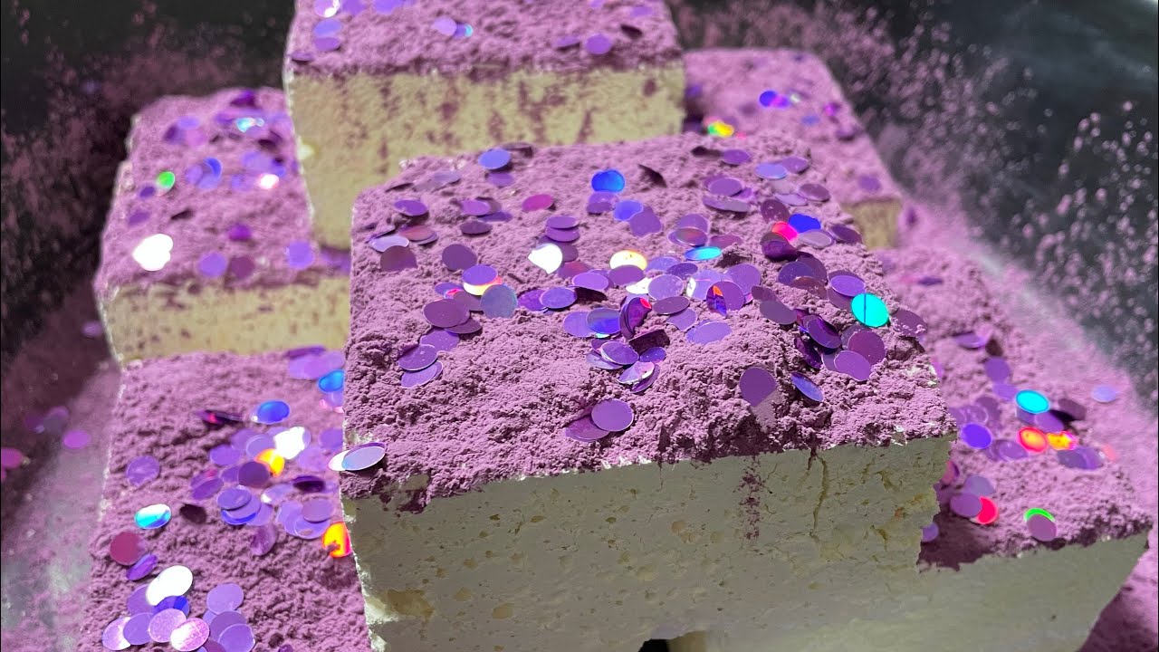 Amazing Texture!!! | Gym Chalk & Cornstarch Blocks - YouTube