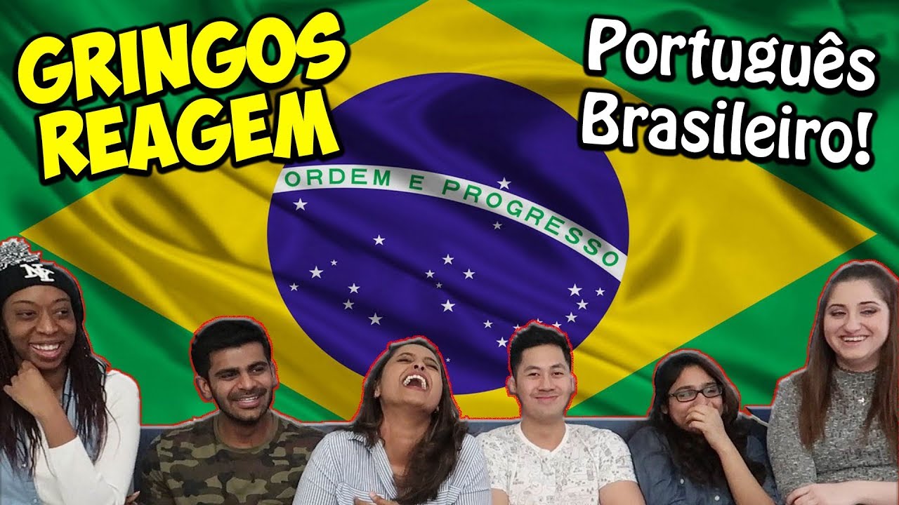 GRINGOS REAGEM - TENTANDO FALAR PORTUGUÊS - YouTube