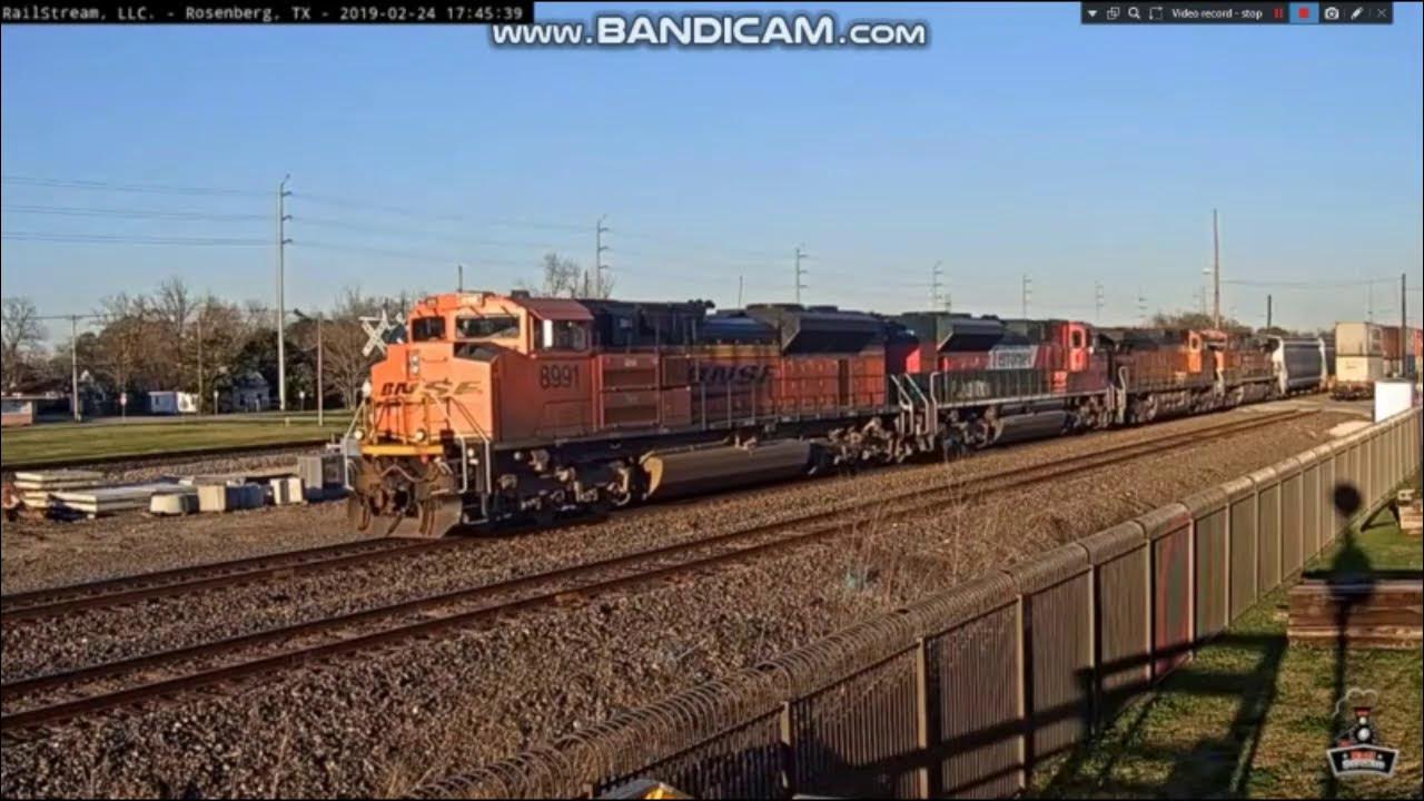 BNSF 8991 Almost Hits A Truck In Rosenbery TX. - YouTube