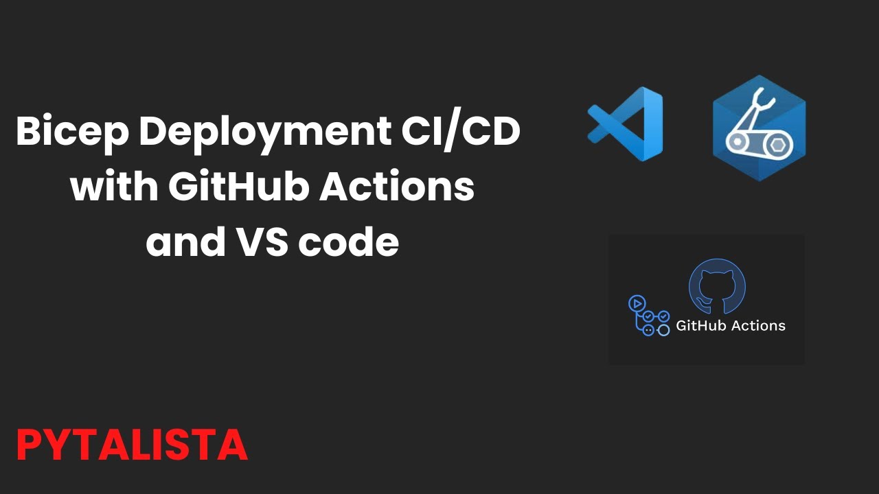 Deploy Storage Account With Bicep And Github Actions Cicd Vs Code Youtube