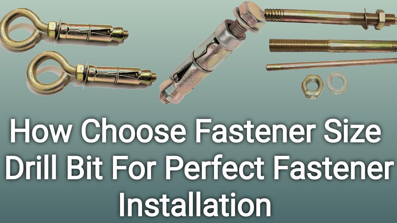 Celling Fan Fastener Installation Drill Bit | Fastner Drill Bit Size ...
