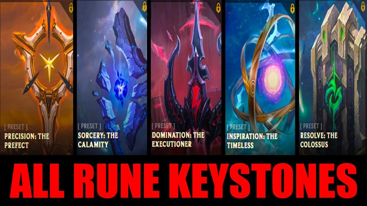 All New Rune Keystones Game Play | League of Legends - YouTube