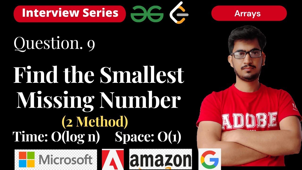Find The Smallest Missing Number Technical Interview Q 9 YouTube find-the-smallest-missing-number-technical-interview-q-9-youtube