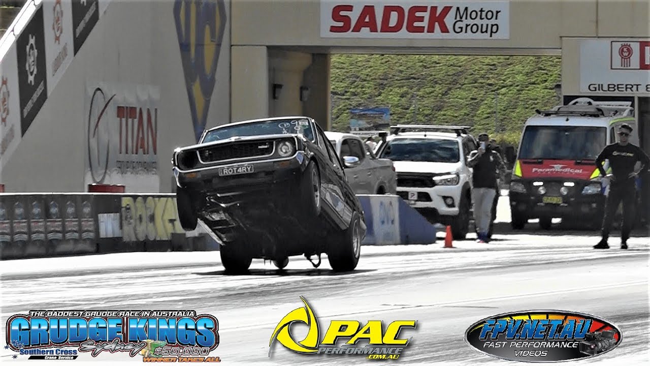 PAC PERFORMANCE MAZDA 1300 COUPE 13B TURBO 9.16 @ 149 MPH - YouTube