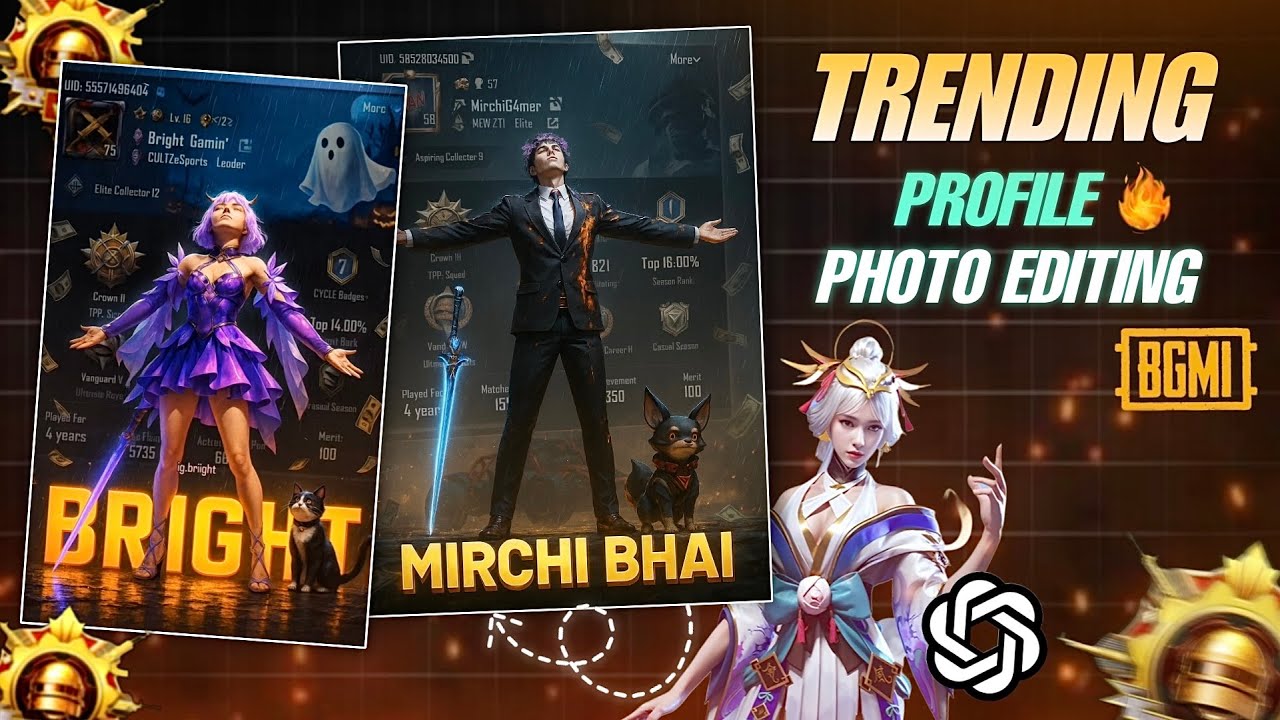 Instagram Viral BGMI\PUBG Profile Photo Editing | Chatgpt PUBG\BGMI ...
