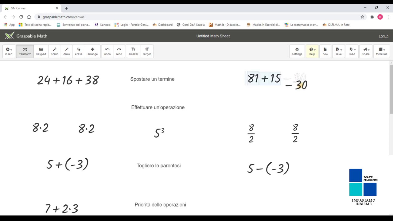 Graspable math tutorial - YouTube