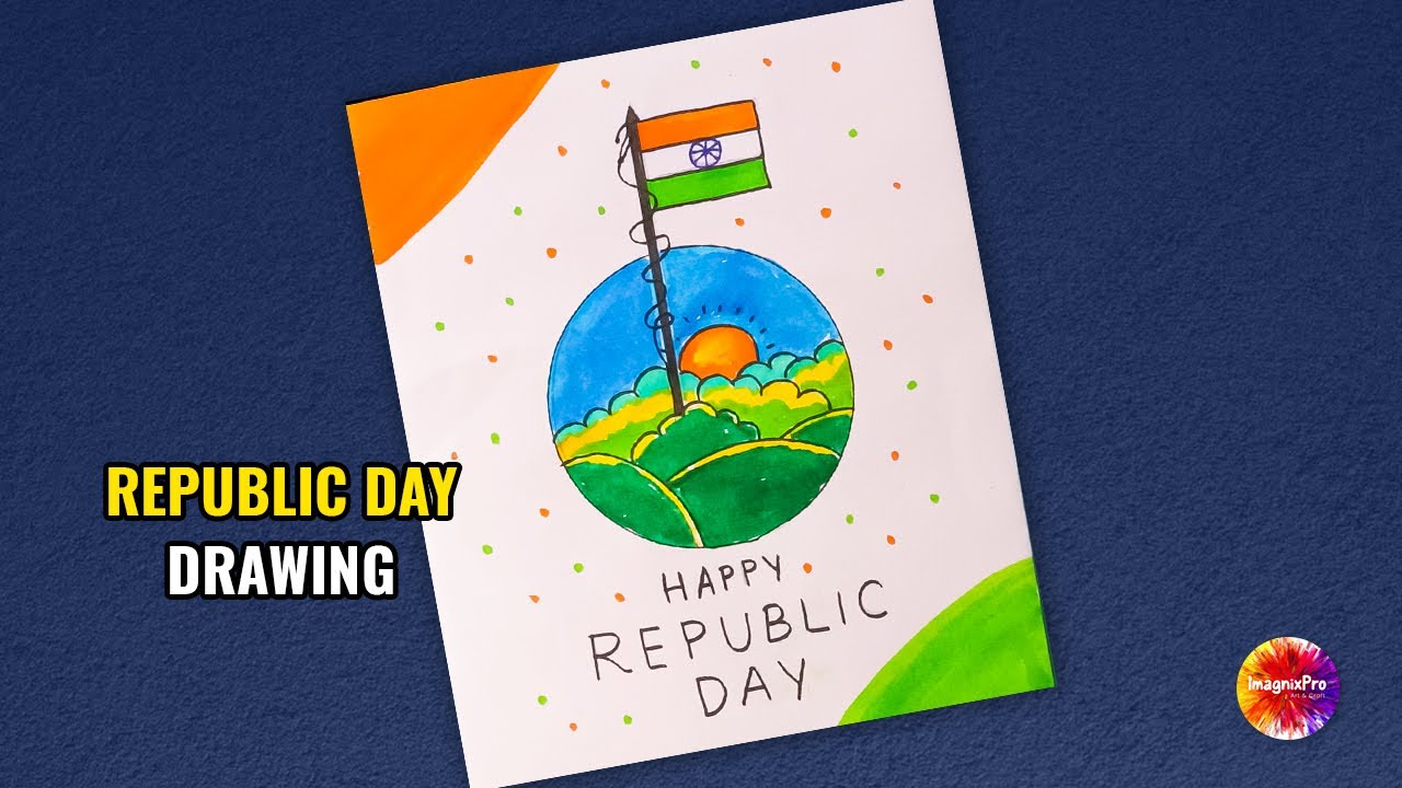 Republic Day Drawing Easy | How to Draw Republic Day Poster | Indian ...