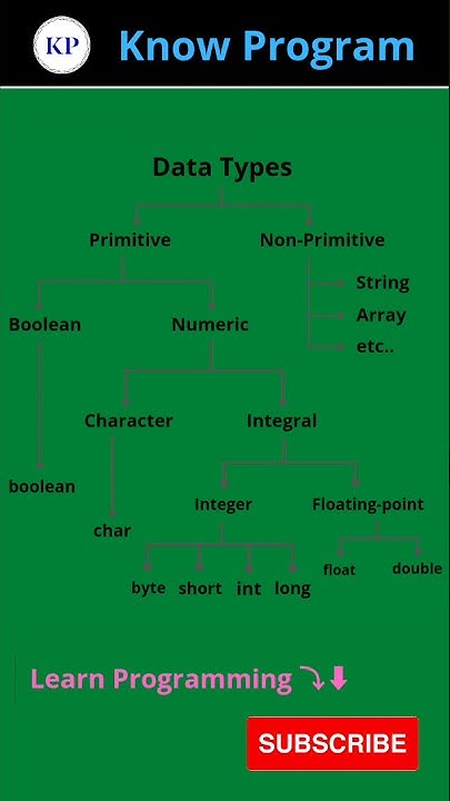 Java Data Types 🖥️ Shorts Java Datatypes Knowprogram Youtube 
