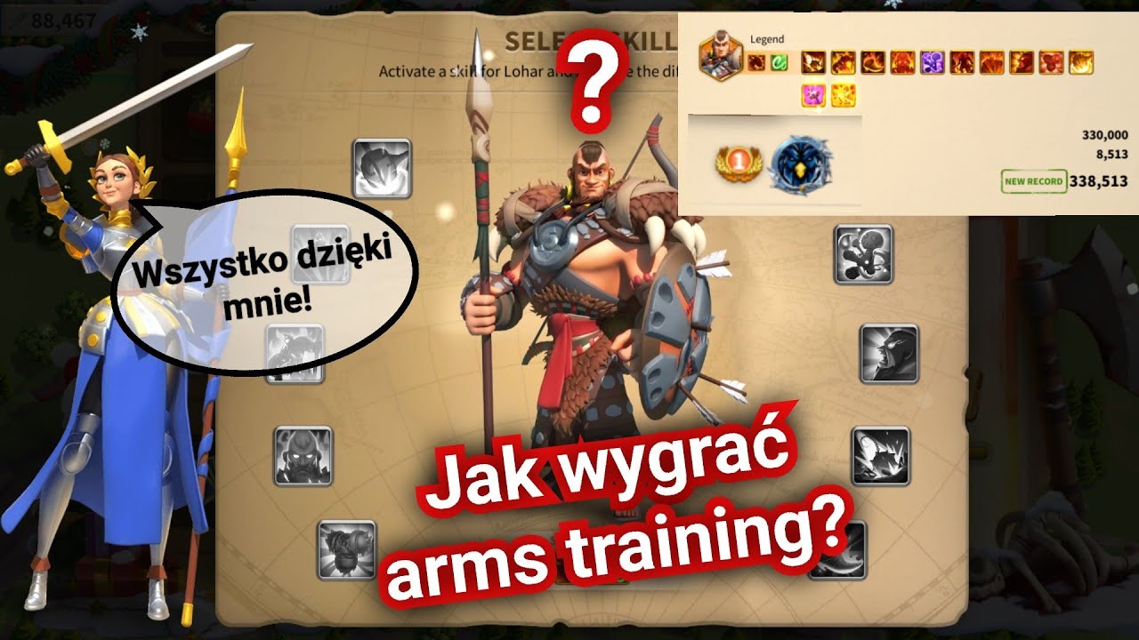 Arms training wersja Legendarna w Rise of Kingdoms! Zobacz jeśli ...