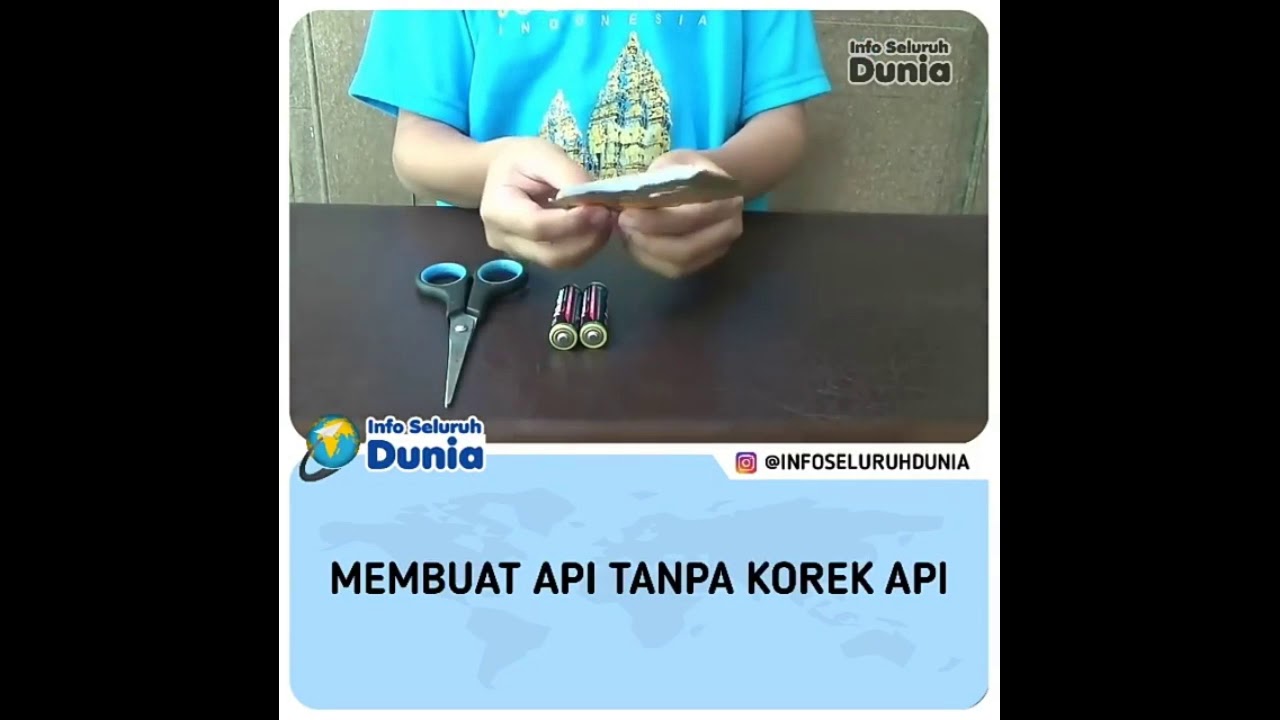 Tips cara membuat api tanpa korek api - YouTube
