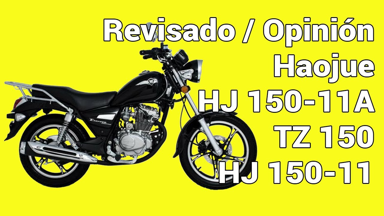 Revisado, opinión de la motocicleta Haojue TZ 150 (Chopper Road) - YouTube