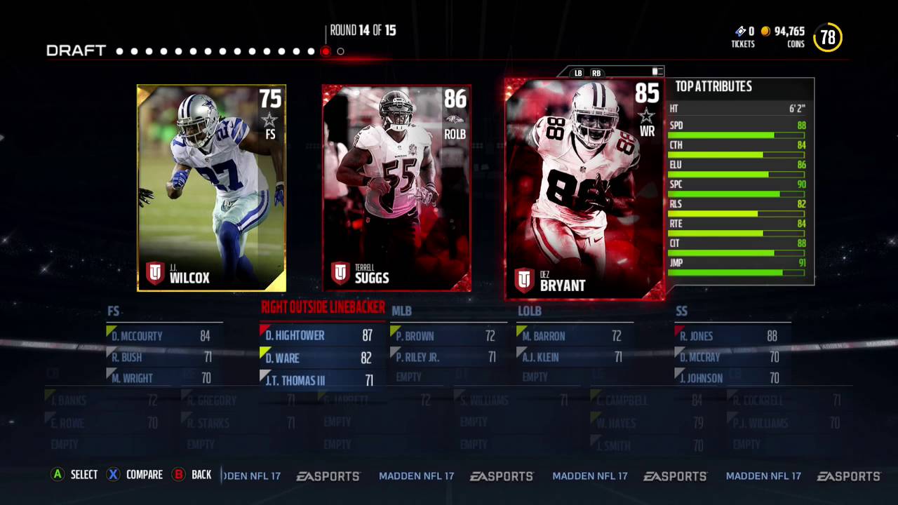 Draft and Lineup Update! Madden 17! - YouTube