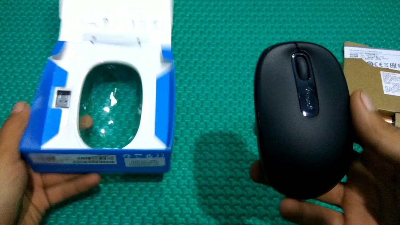 Unboxing Mouse Microsoft Wireless Mobile 1850 - YouTube