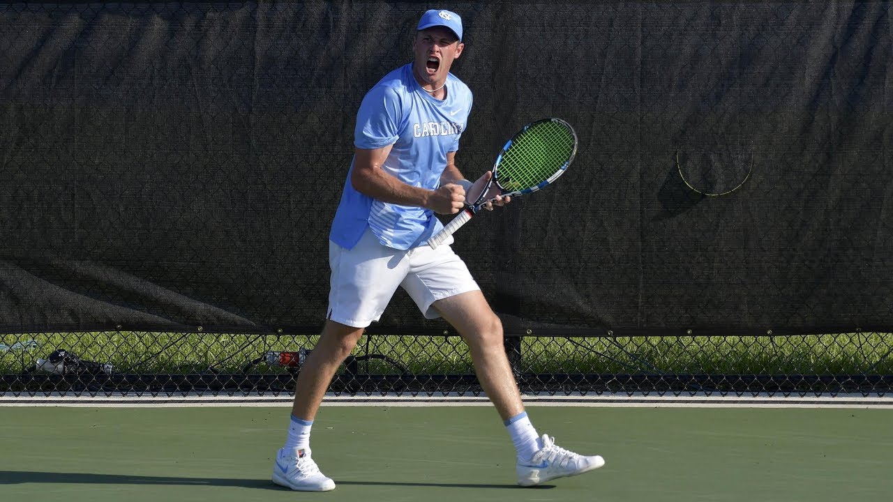 UNC Men's Tennis: Tar Heels Upset #1 Buckeyes to Reach Final Four - YouTube