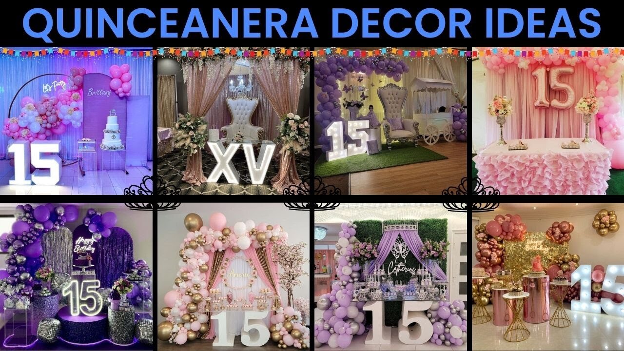 🎀 100+ Quinceanera Decoration Ideas 2025 🌟 Stunning Sweet 15 Themes ...