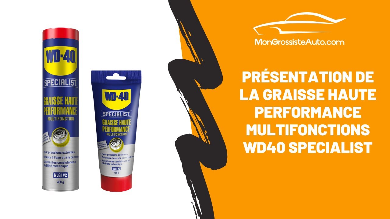 Présentation de la graisse haute performance multifonctions WD40 - YouTube