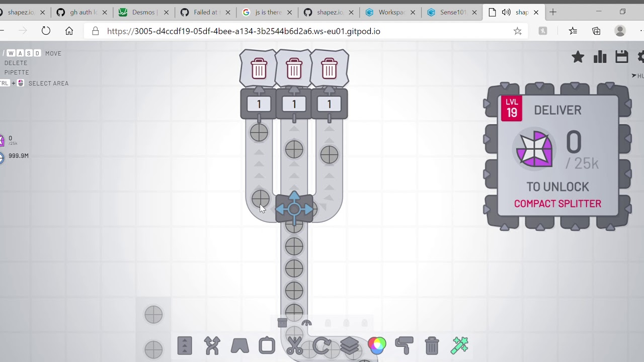 Shapez.io triple splitter mod - YouTube