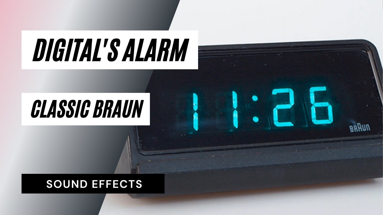 Digital Alarm's Sound Classic Braun - braun digital alarm's sound ...