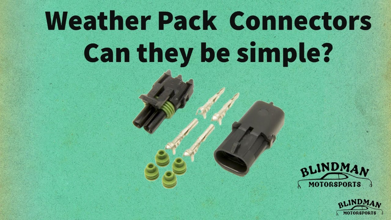 Fast and simple way to install weather pack connectors - YouTube
