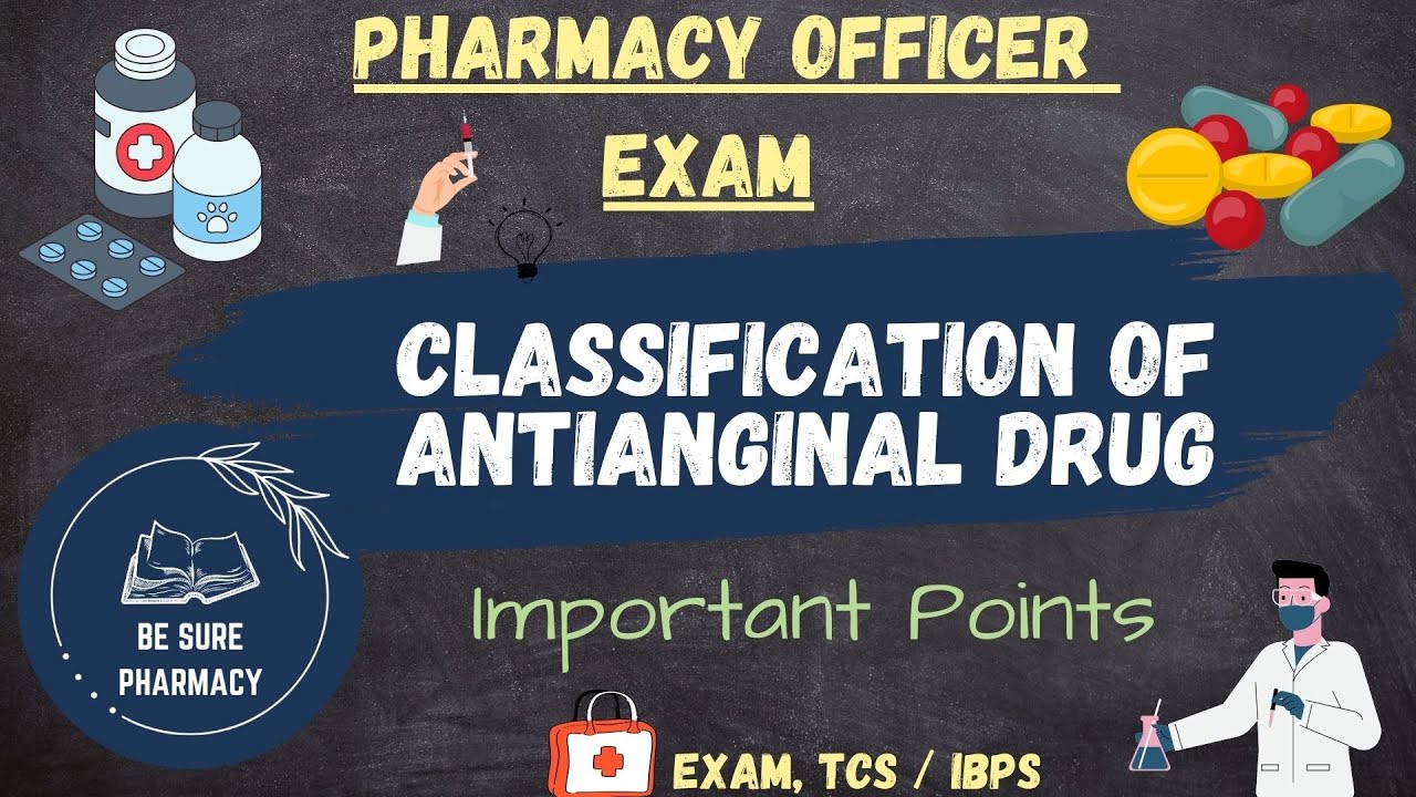 Classification of Antianginal Drug || Pharmcy officer exam preparation ...